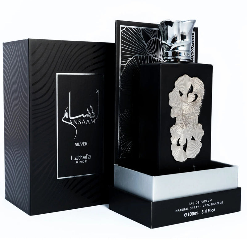 Ansaam Silver 100ml EDP from Lattafa's Luxury Range